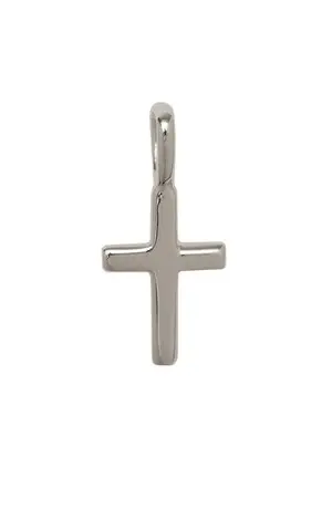MADE BY MARY Sterling Cross Charm Pendant - Silver