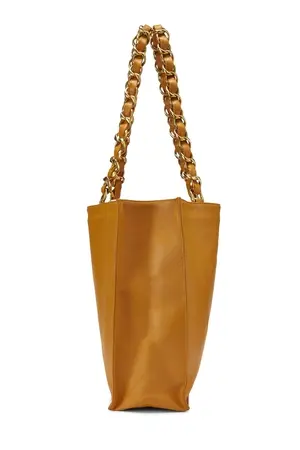 Chanel Lambskin Flat Chain Handle Tote