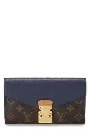LOUIS VUITTON Monogram Canvas Pallas Wallet - Navy
