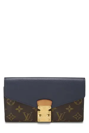 LOUIS VUITTON Monogram Canvas Pallas Wallet - Navy