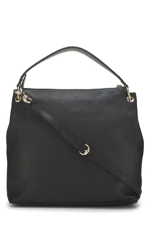 Gucci Leather Soho Convertible Hobo - Black