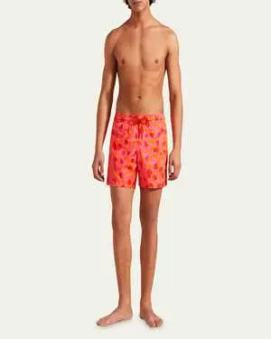 Vilebrequin Leopard Print Swim Shorts - Apricot