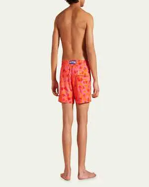 Vilebrequin Leopard Print Swim Shorts - Apricot