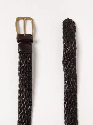 Brunello Cucinelli Woven Leather Belt