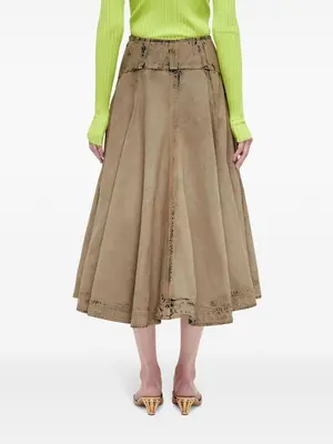 FERRAGAMO Denim Midi Skirt
