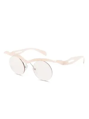 Prada Runway Round-frame Sunglasses - Pink