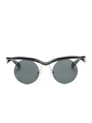 Prada Runway Round-frame Sunglasses - Black