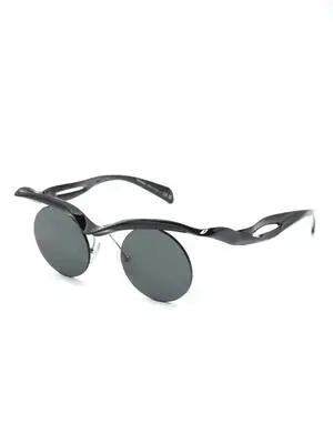 Prada Runway Round-frame Sunglasses