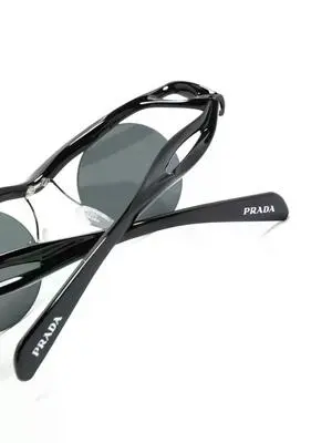 Prada Runway Round-frame Sunglasses
