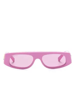 Gucci Geometric-frame Sunglasses - Pink