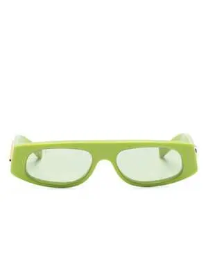 Gucci Geometric-frame Sunglasses - Green