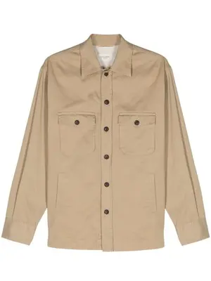 TINTORIA MATTEI 954 Spread-collar Cotton Shirt Jacket
