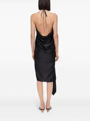 FERRAGAMO Asymmetric Satin Dress