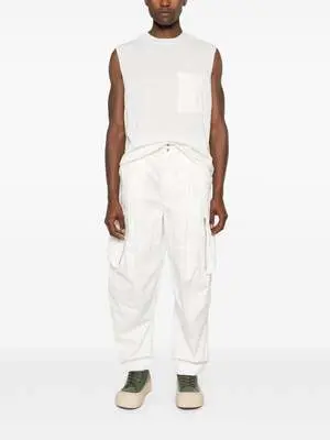 MORDECAI Sleeveless Stripe-detail Jumper