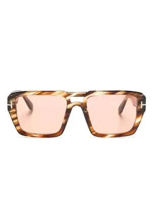 TOM FORD Pilot-frame Sunglasses - Brown
