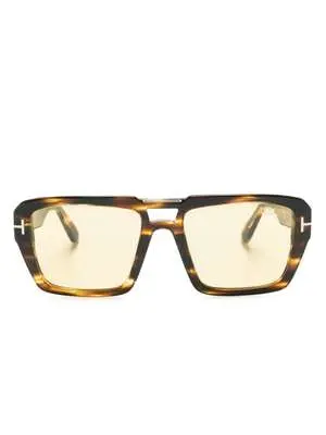 TOM FORD Pilot-frame Sunglasses - Brown