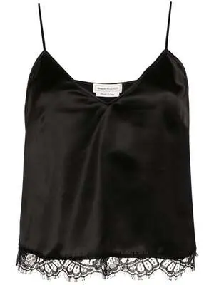 Alexander Mcqueen Criss-cross Camis Tanks For Women