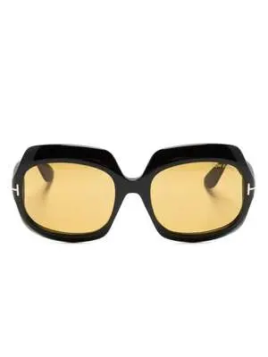 TOM FORD Ren Oversize-frame Sunglasses - Black
