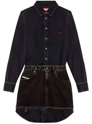 DIESEL® De-desy-d Denim Mini Dress