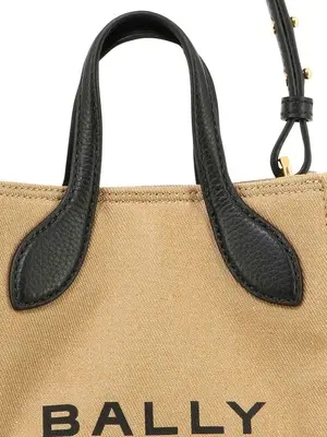 Bally Bar Logo-print Tote Bag - Neutrals