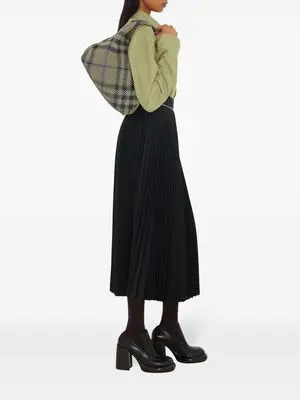 Burberry Peg Check Medium Tote Bag - Neutrals