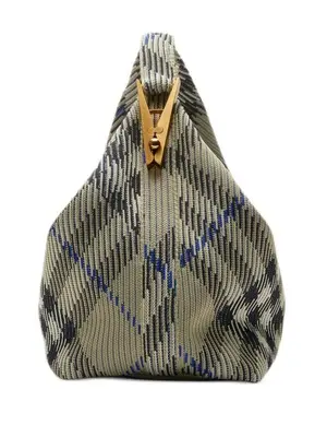 Burberry Peg Check Medium Tote Bag - Neutrals