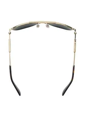 Burberry Tortoiseshell Navigator Sunglasses
