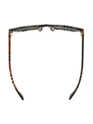 Burberry Vintage Check Square-frame Sunglasses - Neutrals