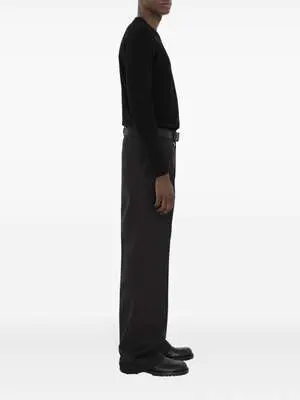 Burberry Crew-neck Wool Jumper - Black