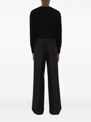 Burberry Crew-neck Wool Jumper - Black