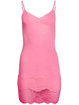 FLEUR DU MAL Organic-cotton Slip Dress - Pink