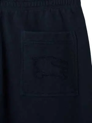 Burberry Logo-appliqué Cotton Track Pants - Blue