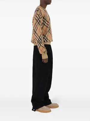 Burberry Classic Check Long Sleeve Sweatshirt - Brown