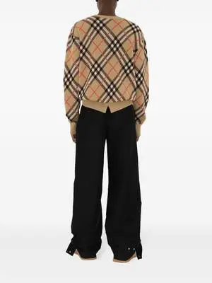 Burberry Classic Check Long Sleeve Sweatshirt - Brown