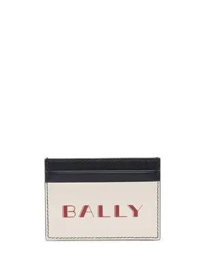 Bally Slogan-print Leather Cardholder