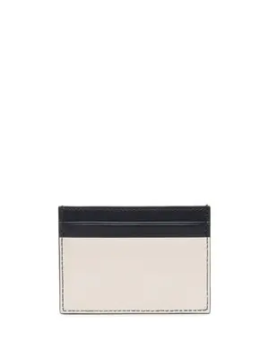 Bally Slogan-print Leather Cardholder
