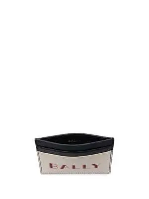 Bally Slogan-print Leather Cardholder