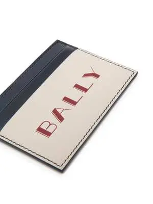 Bally Slogan-print Leather Cardholder