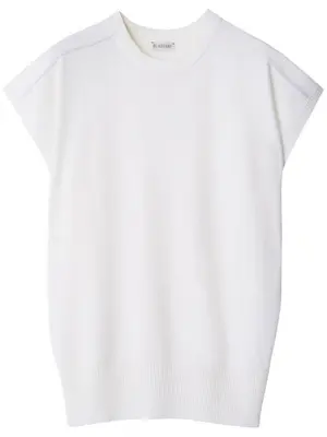 Burberry Fine-knit Wool T-shirt - White