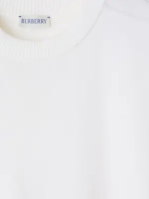 Burberry Fine-knit Wool T-shirt - White