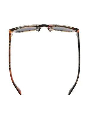 Burberry Vintage Check Round-frame Sunglasses