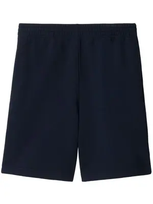 Burberry Equestrian Knight Appliqué Shorts - Blue