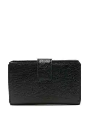 COCCINELLE Metallic Soft Leather Wallet - Black