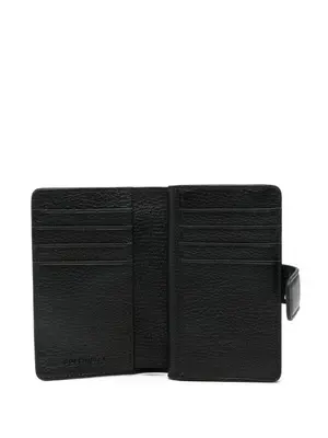 COCCINELLE Metallic Soft Leather Wallet - Black