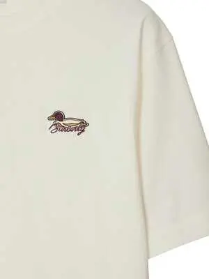 Burberry Embroidered-logo Cotton T-shirt