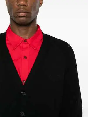 Alexander McQueen Embroidered-logo Knitted Cardigan