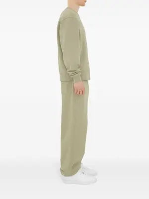 Burberry Appliqué-logo Cotton Track Pants - Neutrals