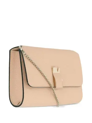 VALEXTRA Nolo Pebble-texture Leather Clutch - Neutrals