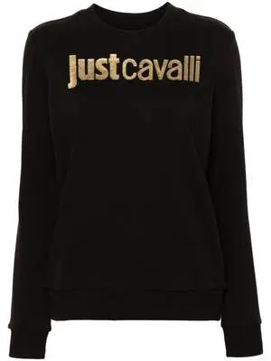 Just Cavalli Logo-print Sweatshirt - Black