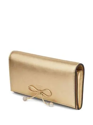 JIMMY CHOO Martina Metallic-effect Wallet